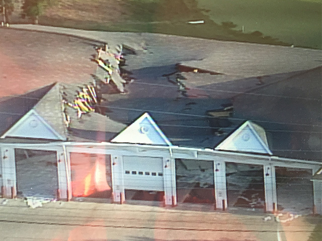 Seville Fire Station roof collapses - News 5 Cleveland