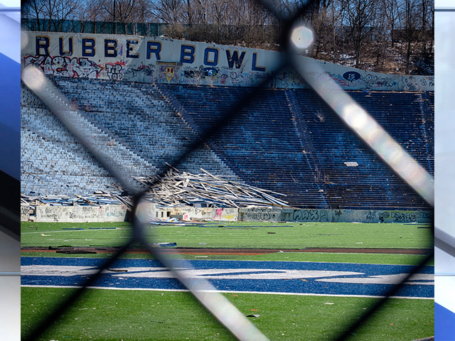Akron to begin emergency demolition of iconic Rubber Bowl stadium ...