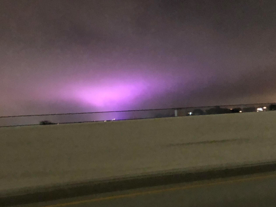 Your questions have been answered about the purple light puzzling ...